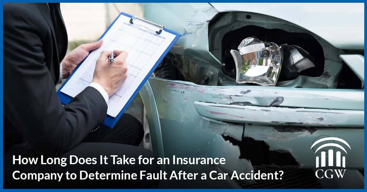 How Long for Insurance To Determine Fault in a Florida Car Crash?